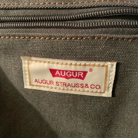 Augur | Bags | Augur Large Canvas With Leather Straps Backpack | Poshmark